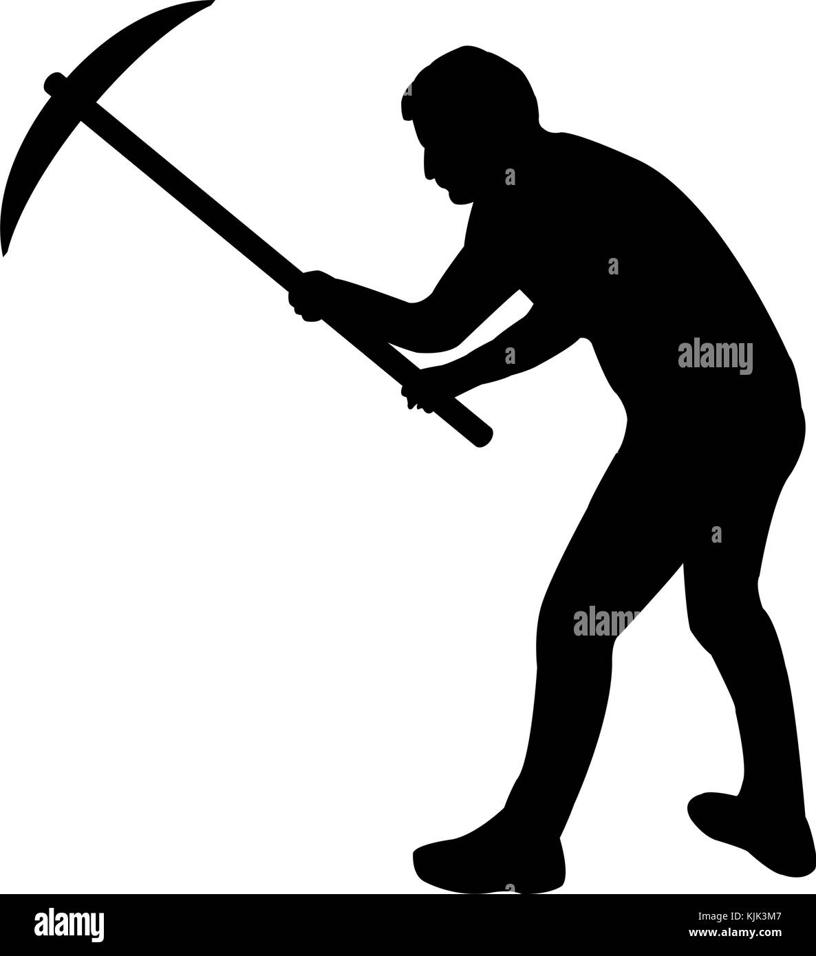 man with pickaxe Stock Vector Image & Art - Alamy