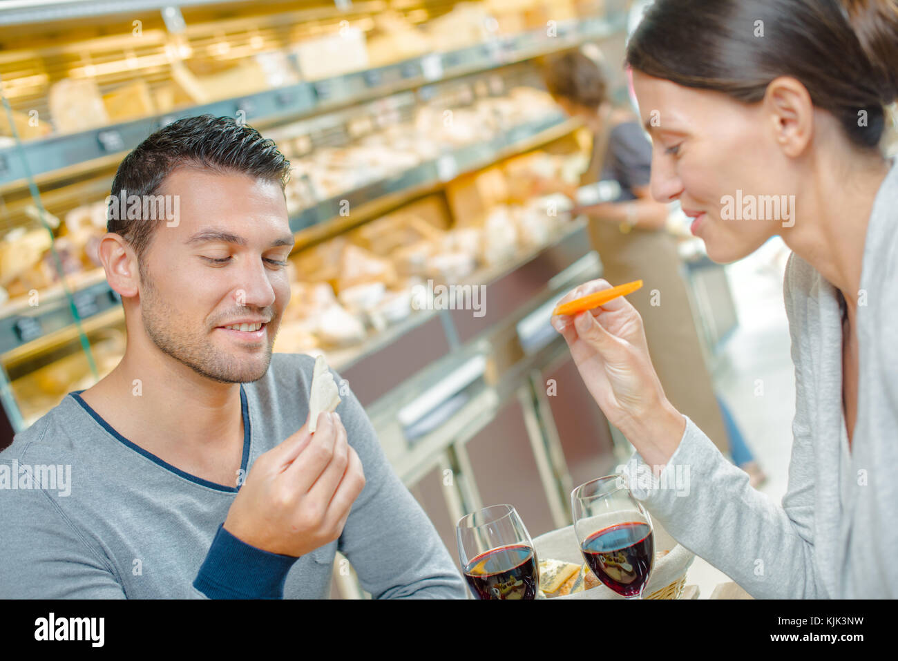 Man eating cheese slices hi-res stock photography and images - Alamy
