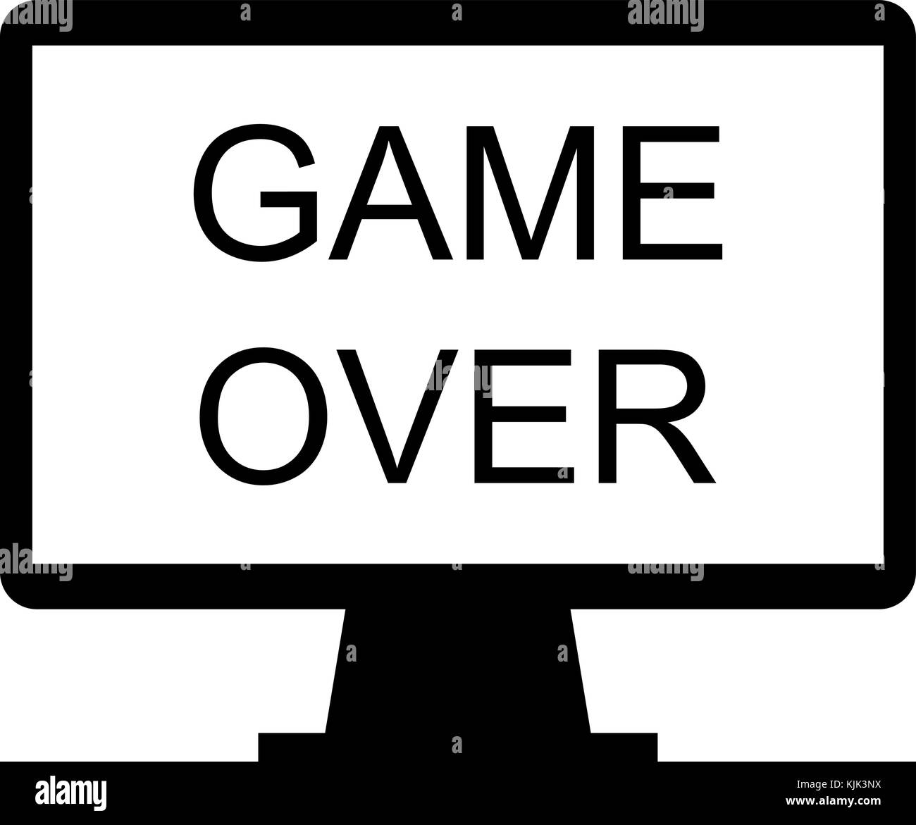 game over icon Stock Vector Image & Art - Alamy