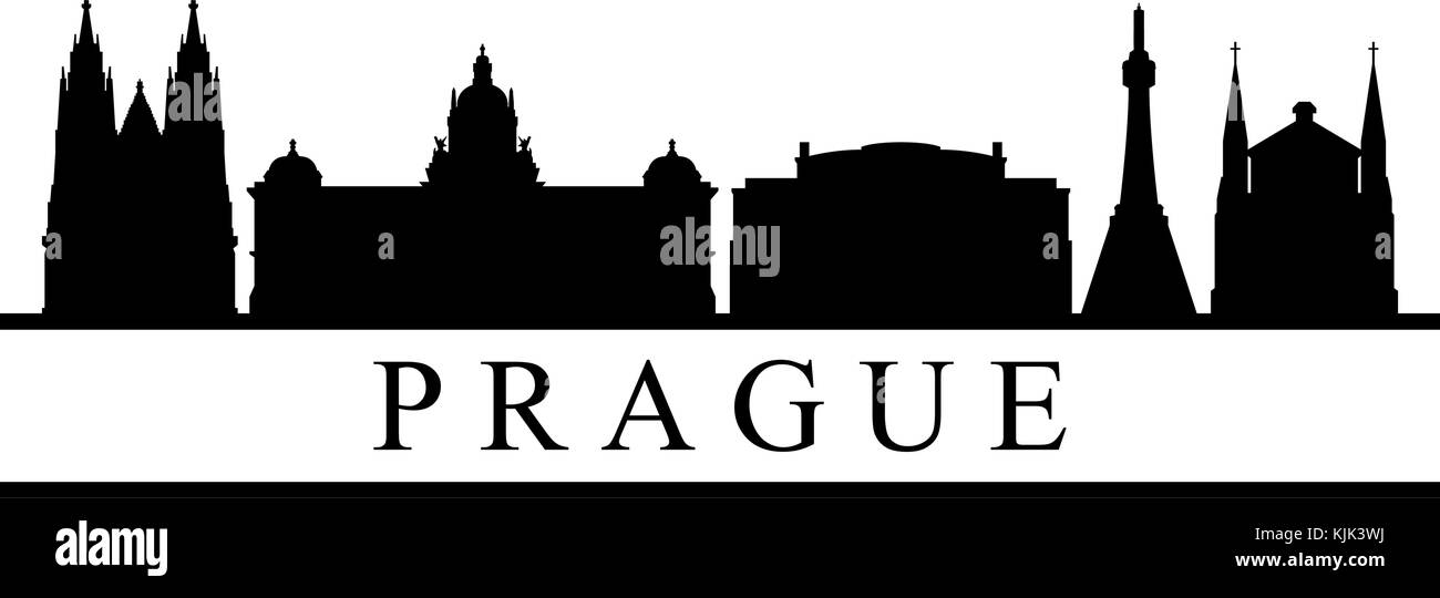 Prague skyline art Stock Vector Images - Alamy