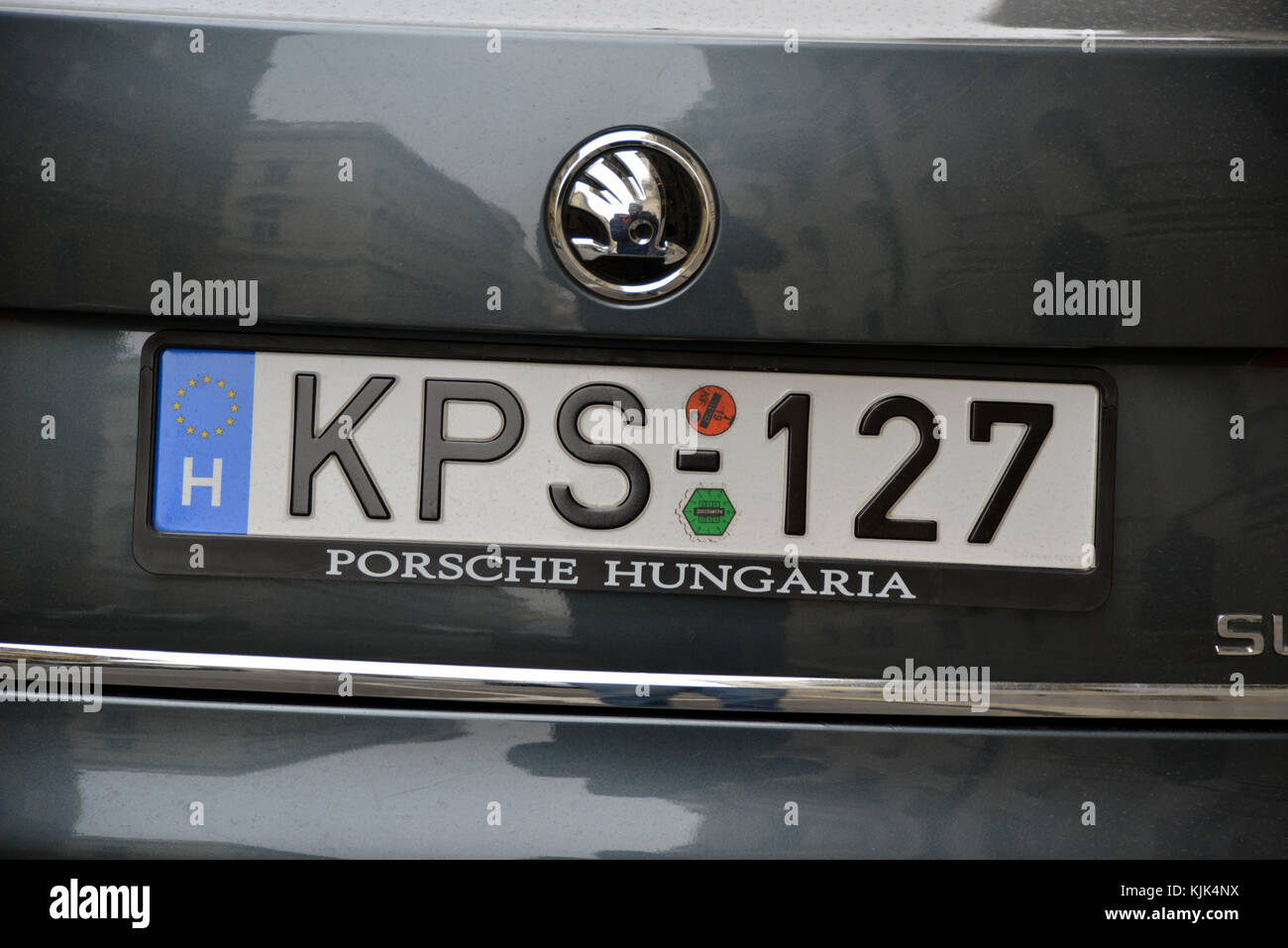 Europe, Hungary, Budapest, Licence Plate Stock Photo - Alamy