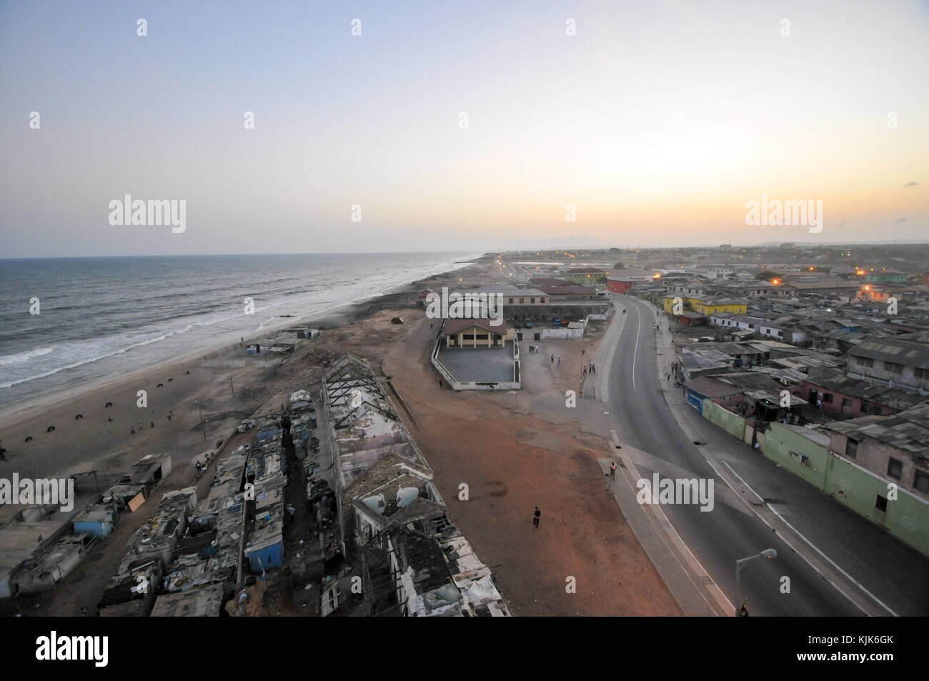 Ghana accra aerial night hi-res stock photography and images - Alamy
