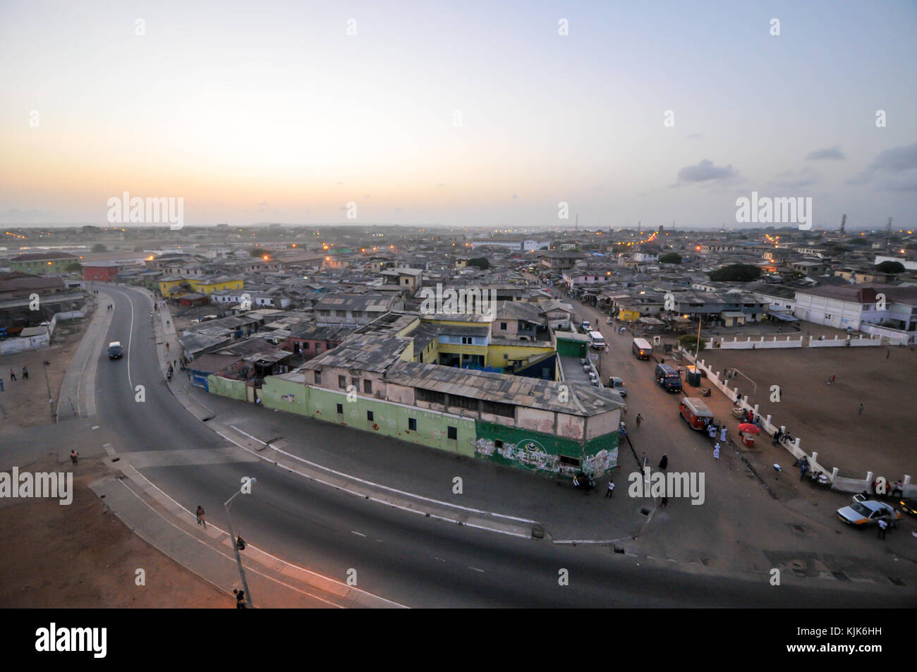 Ghana accra aerial night hi-res stock photography and images - Alamy