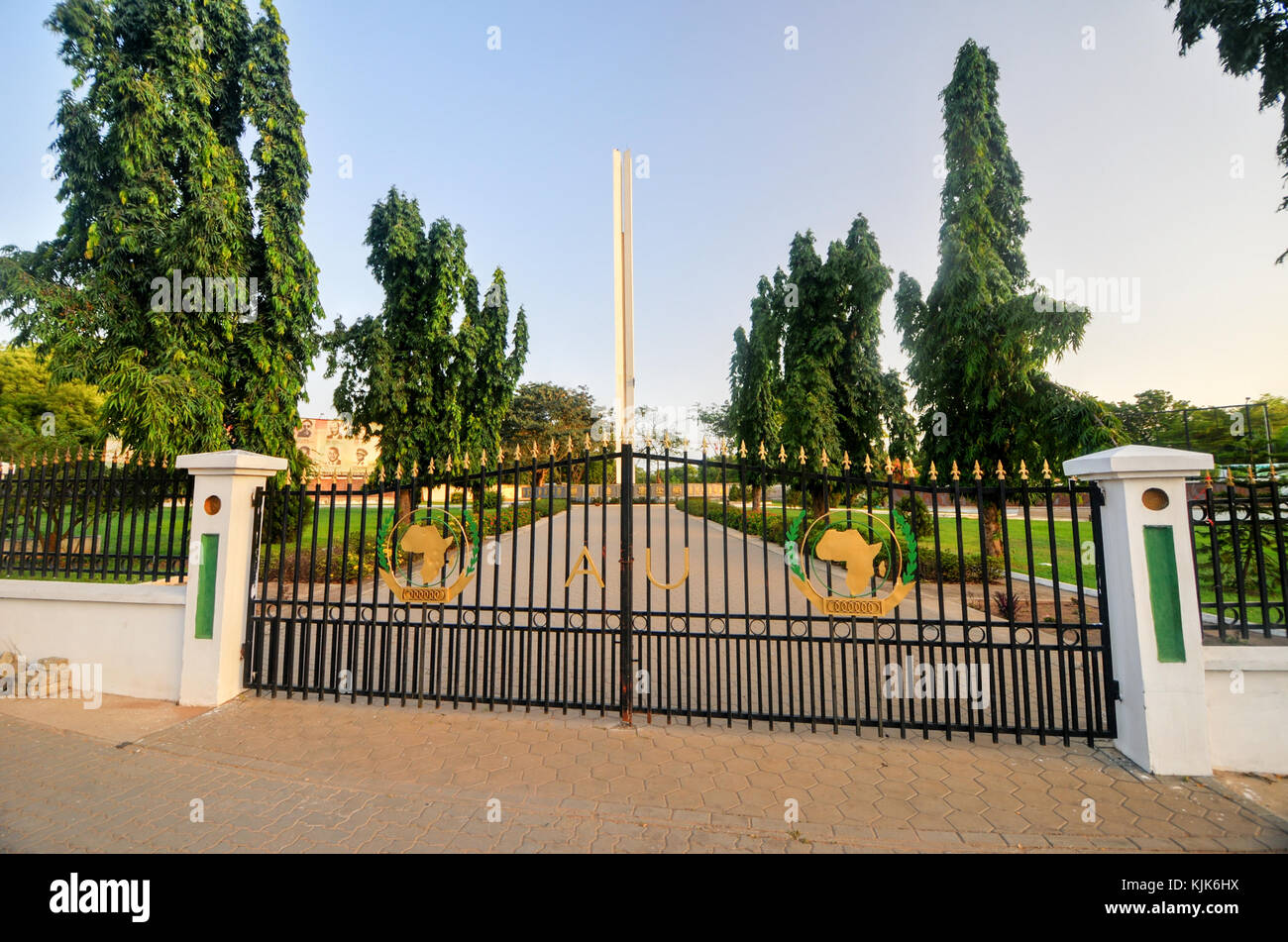 African Unity Monument in Accra, Ghana. It was built as a symbol of the ...
