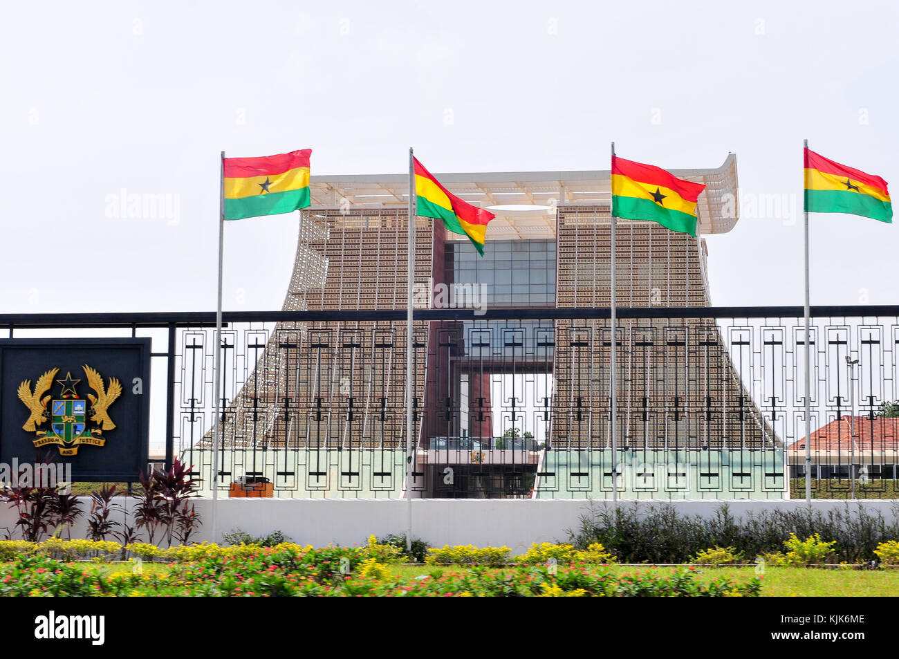 ACCRA, GHANA - FEBRUARY 23, 2012: The Flagstaff House, commonly known ...