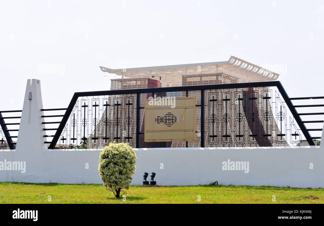 ACCRA, GHANA - FEBRUARY 23, 2012: The Flagstaff House, commonly known ...