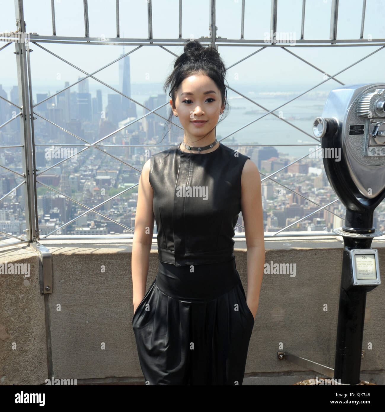 NEW YORK, NY - MAY 25: Lana Condor of 'X-Men: Apocalypse' visits the ...