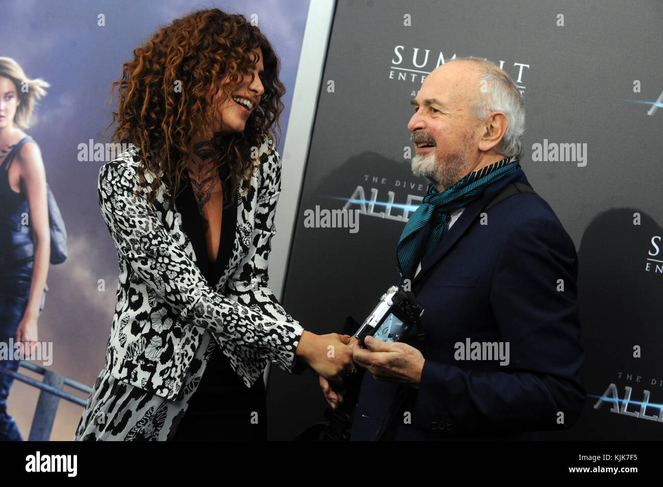NEW YORK, NY - MARCH 14: Nadia Hilker attends the 'Allegiant' New York ...