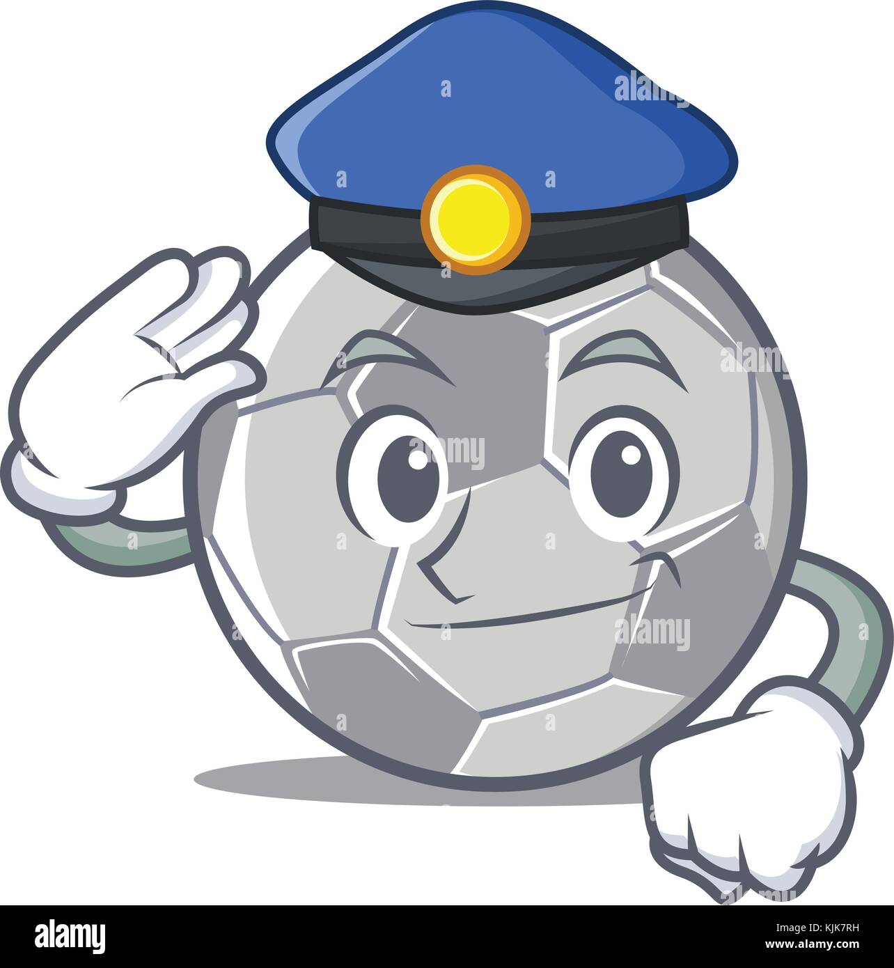 Police football character cartoon style Stock Vector Image & Art - Alamy