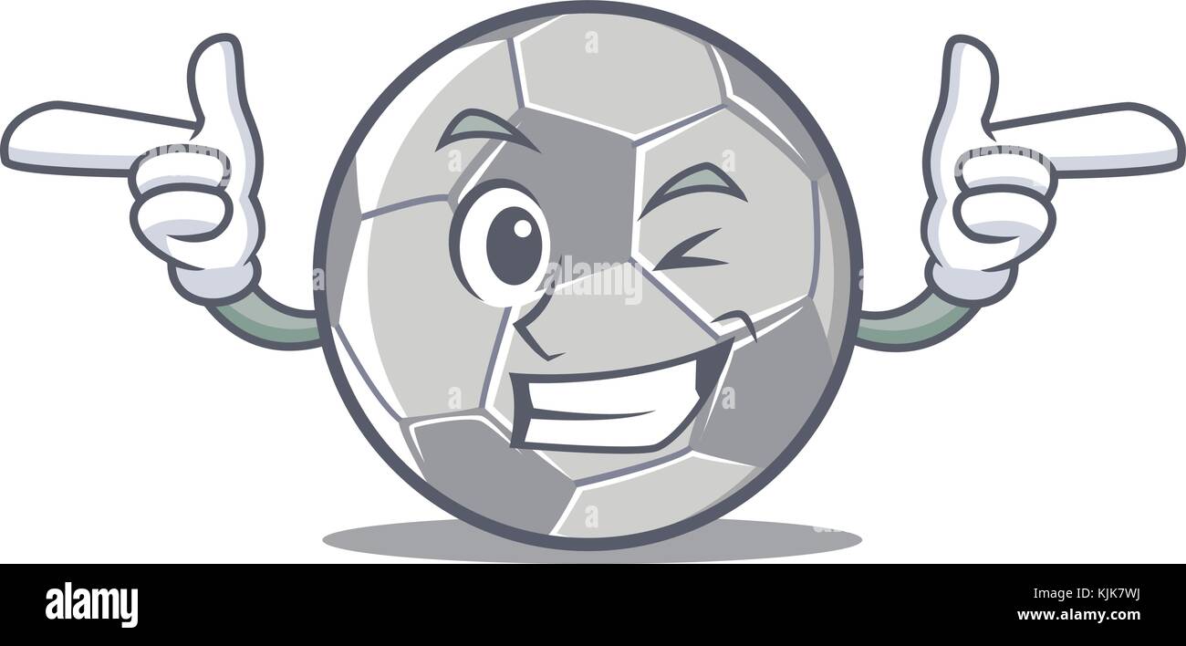 Football wink winking Stock Vector Images - Alamy
