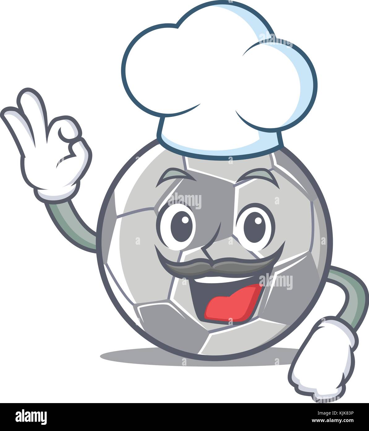 Chef football character cartoon style Stock Vector Image & Art - Alamy