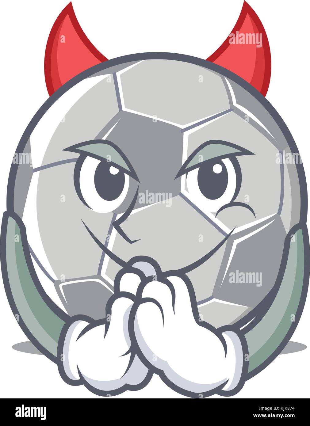 Devil football character cartoon style Stock Vector Image & Art - Alamy