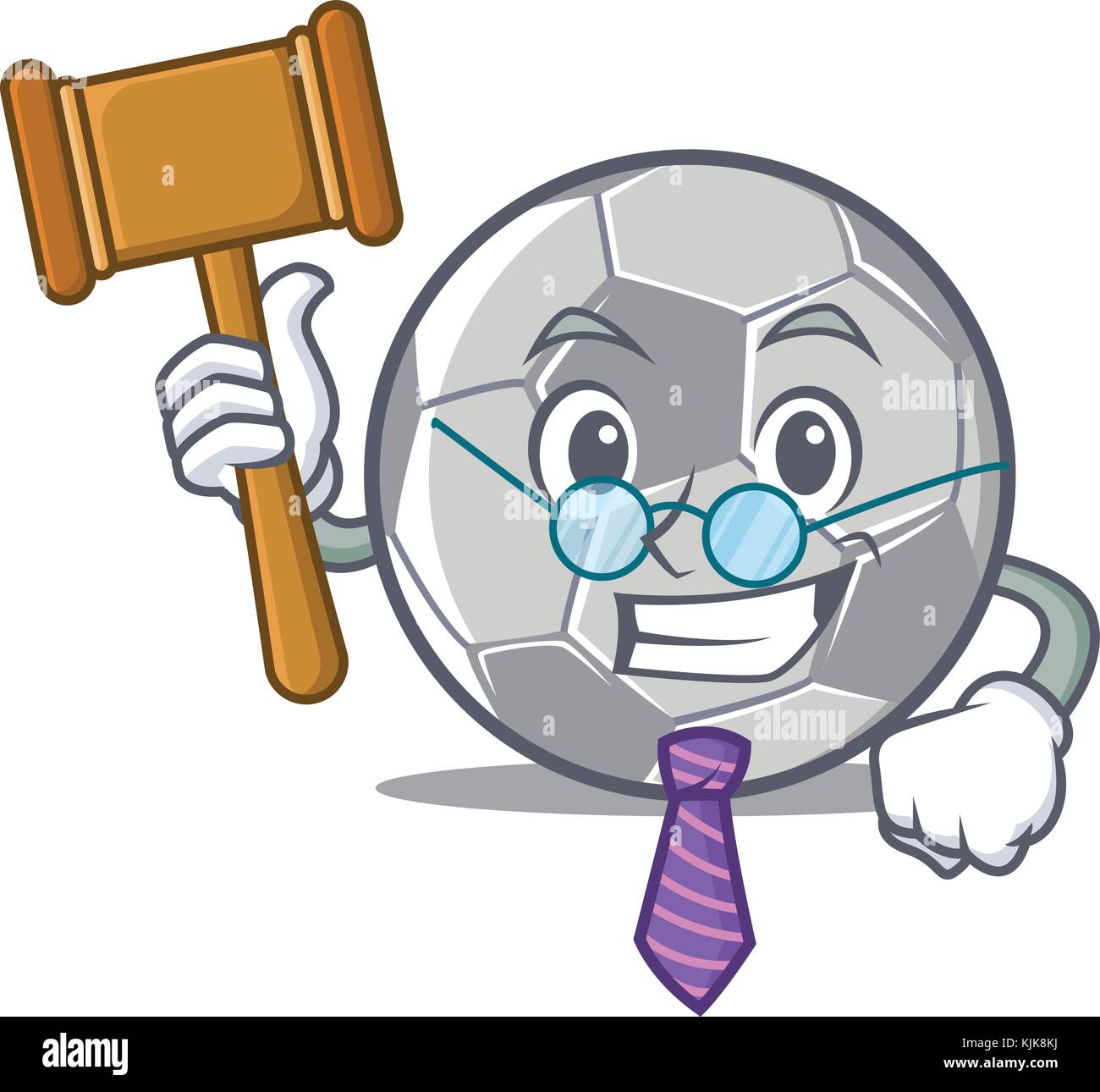 Judge football character cartoon style Stock Vector Image & Art - Alamy