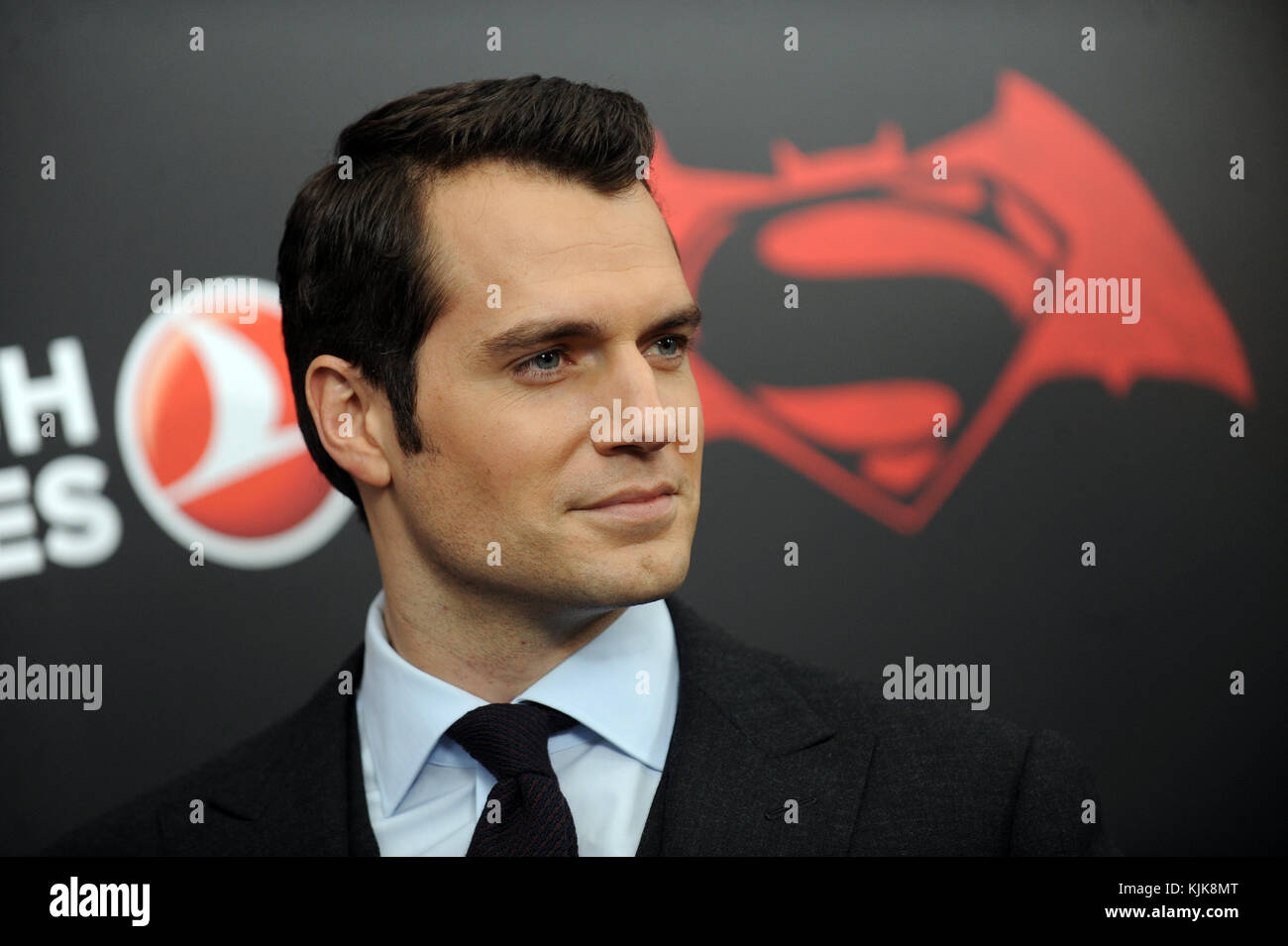 Henry cavill and ben affleck attending the batman v superman hi-res ...