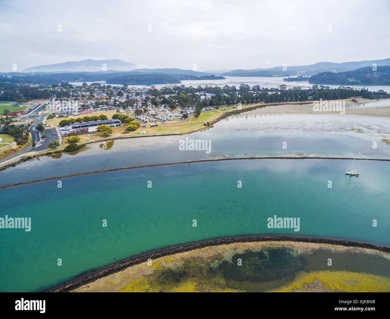 Aerial view of Narooma, NSW, Australia Stock Photo - Alamy