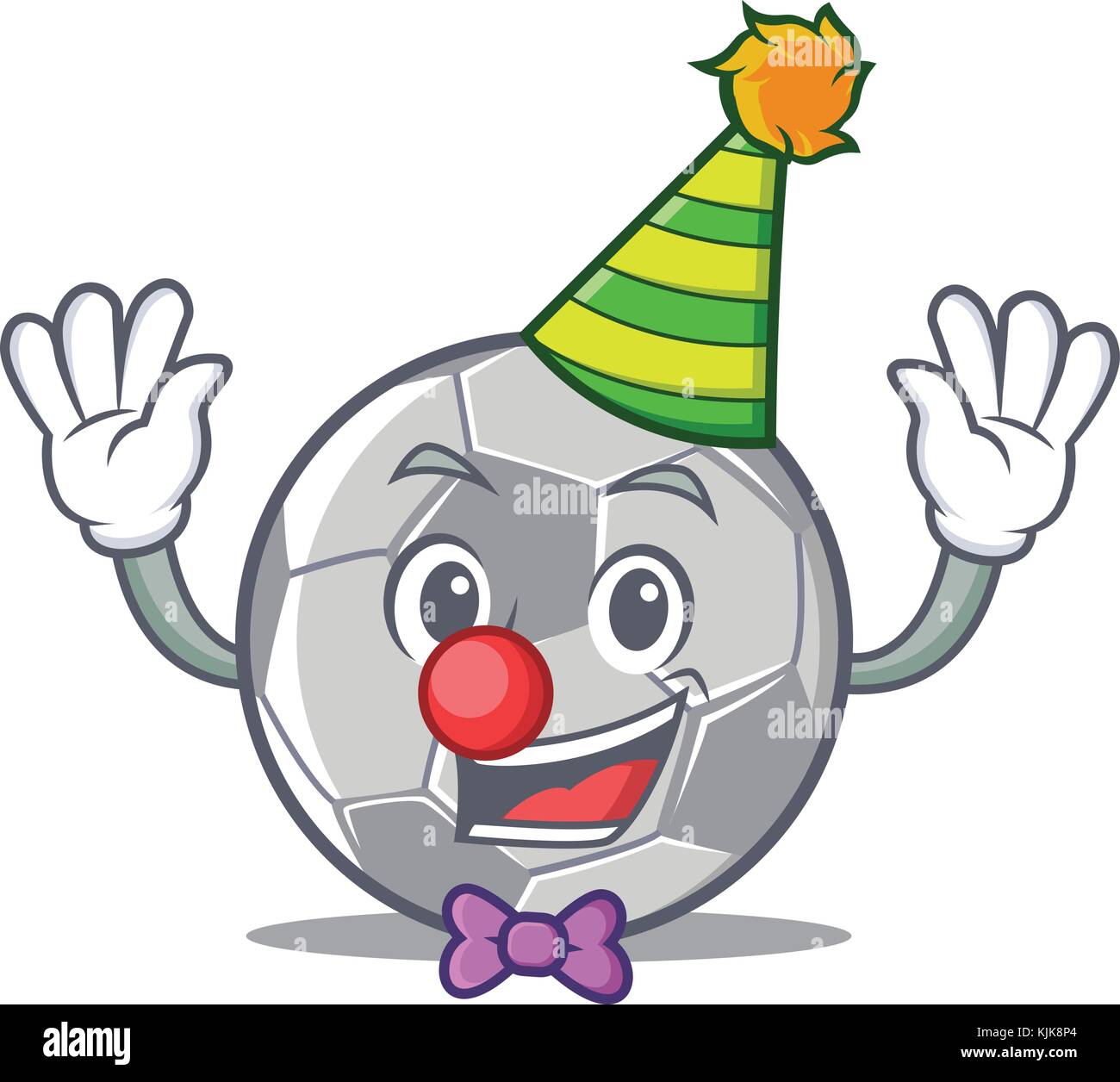 Clown football character cartoon style Stock Vector Image & Art - Alamy