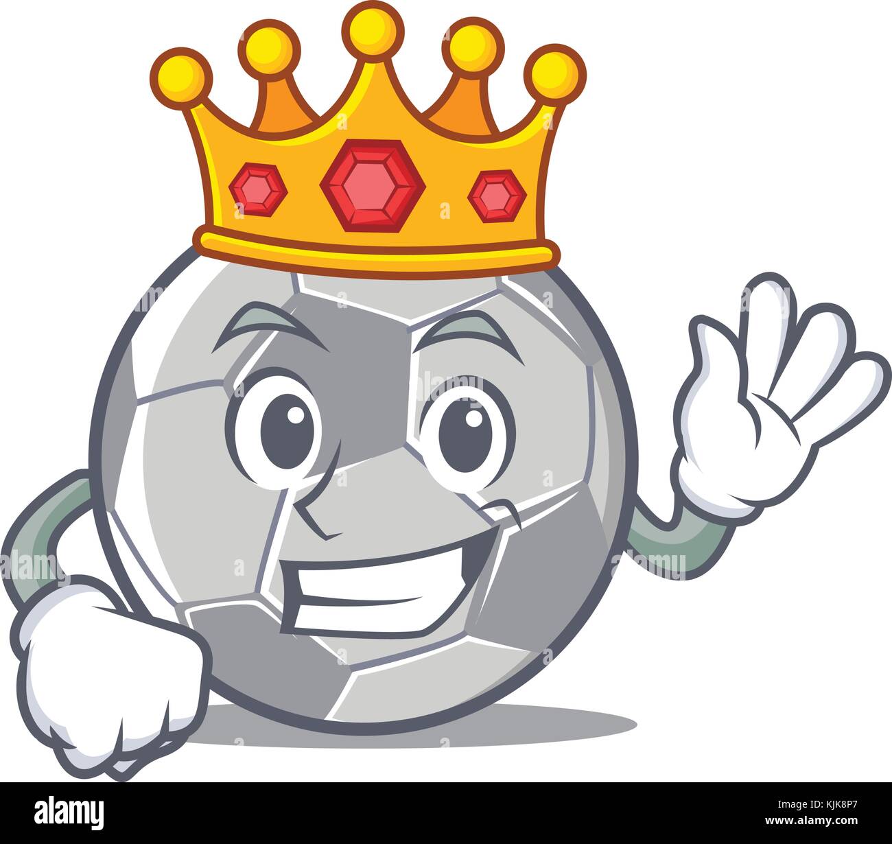 King football character cartoon style Stock Vector Image & Art - Alamy