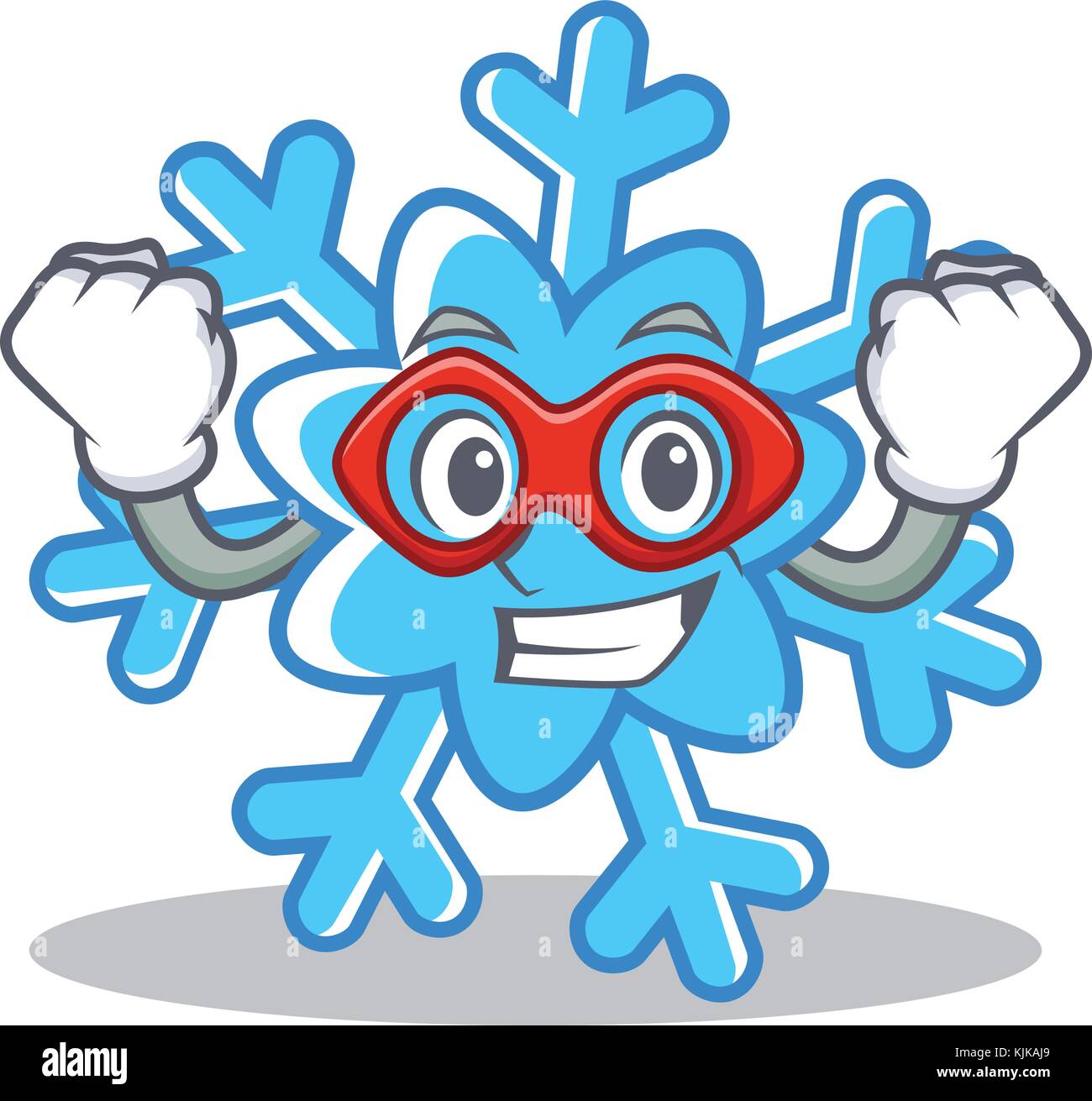 Super hero snowflake character cartoon style Stock Vector Image & Art ...