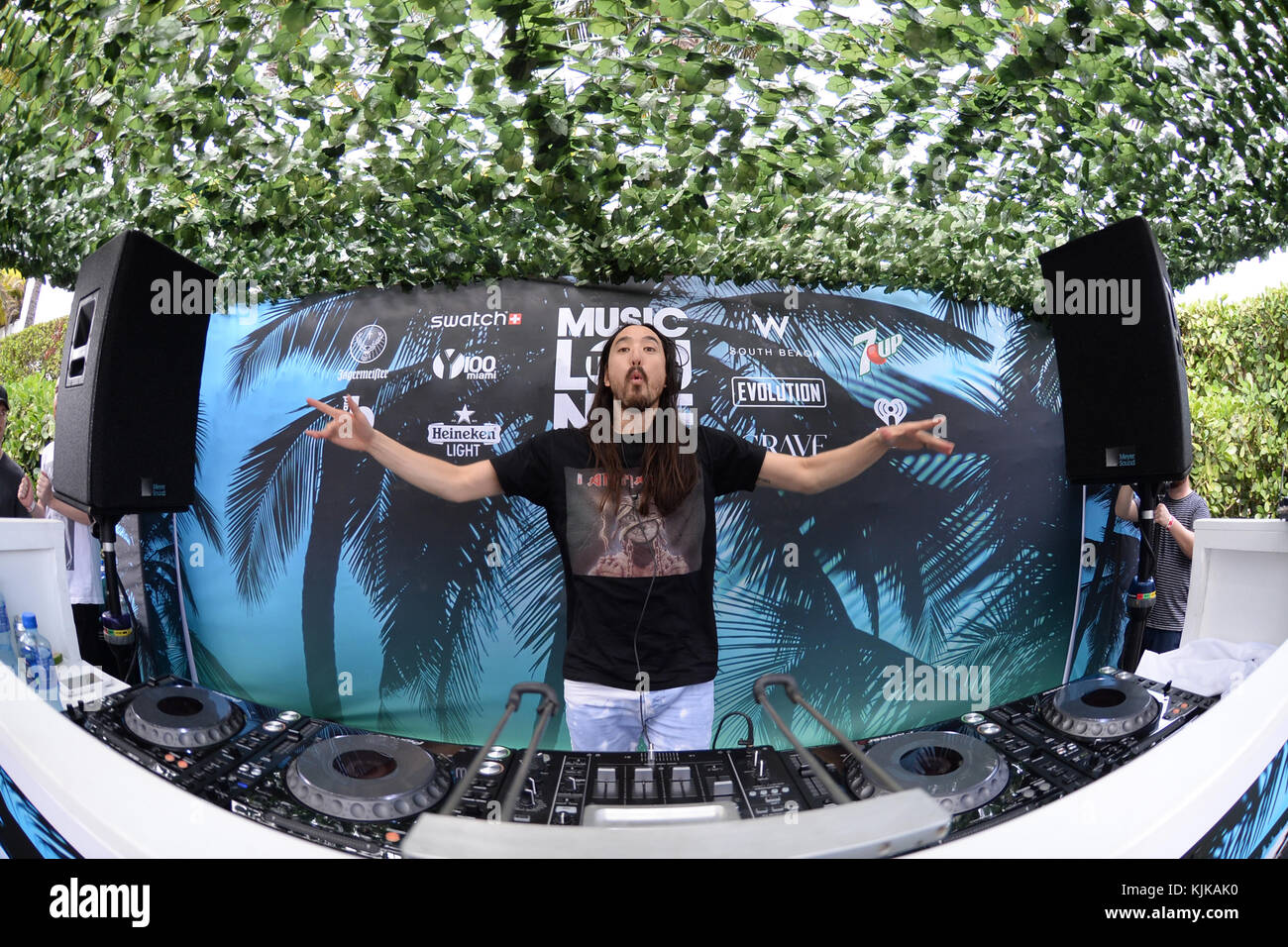 MIAMI BEACH, FL - MARCH 17: Steve Aoki at The IHeart Music NGE Party at ...