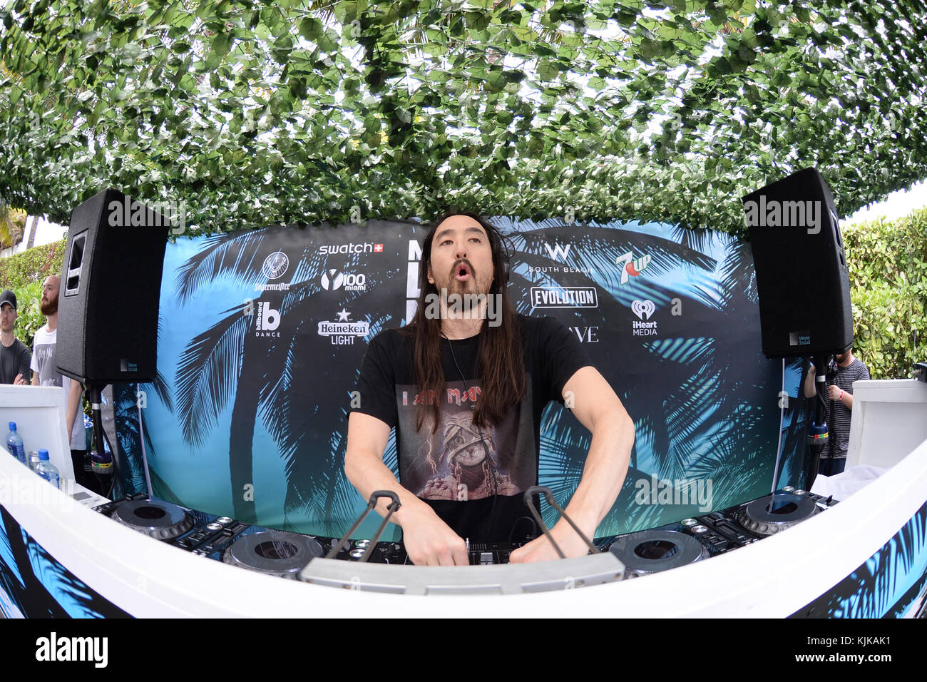 MIAMI BEACH, FL - MARCH 17: Steve Aoki at The IHeart Music NGE Party at ...