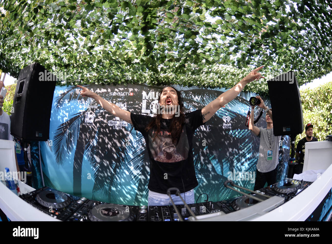 MIAMI BEACH, FL - MARCH 17: Steve Aoki at The IHeart Music NGE Party at ...