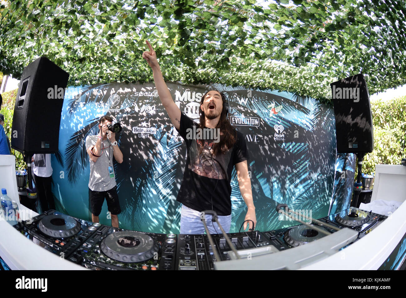 MIAMI BEACH, FL - MARCH 17: Steve Aoki at The IHeart Music NGE Party at ...