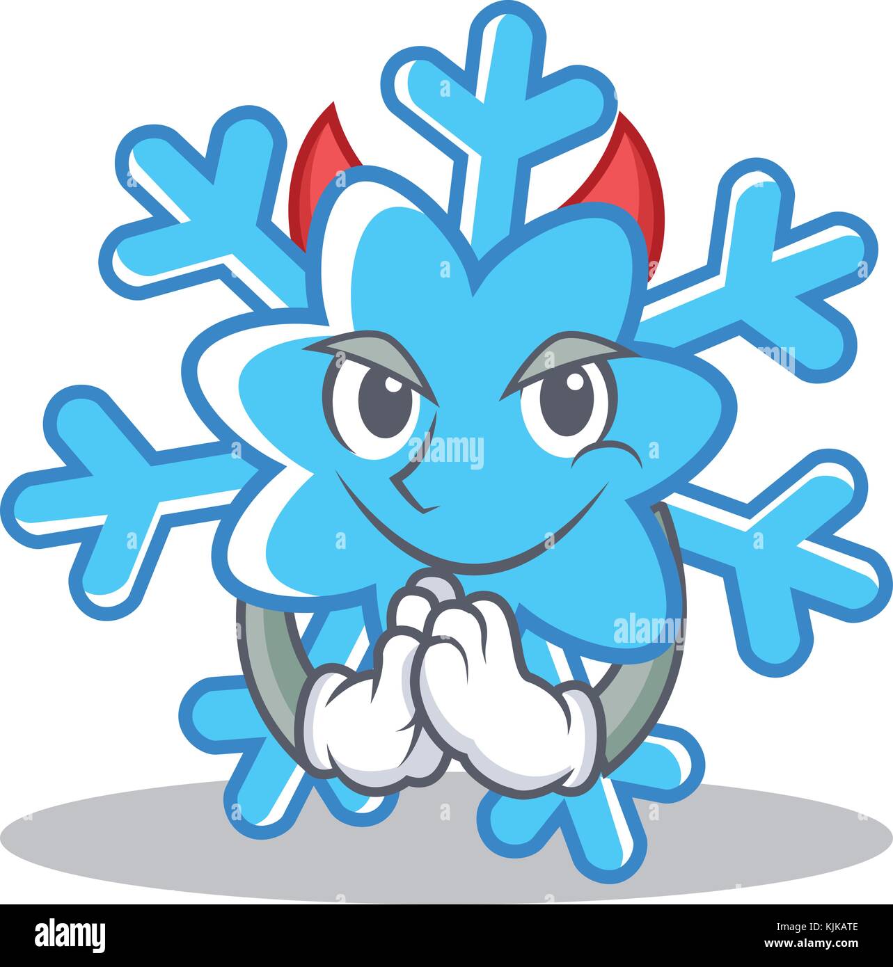 Devil snowflake character cartoon style Stock Vector Image & Art - Alamy