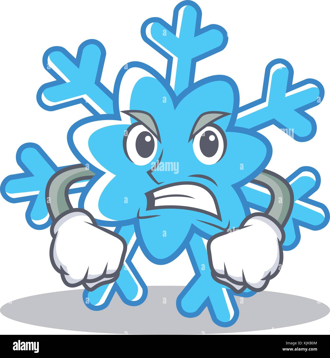 Angry snowflake character cartoon style Stock Vector Image & Art - Alamy