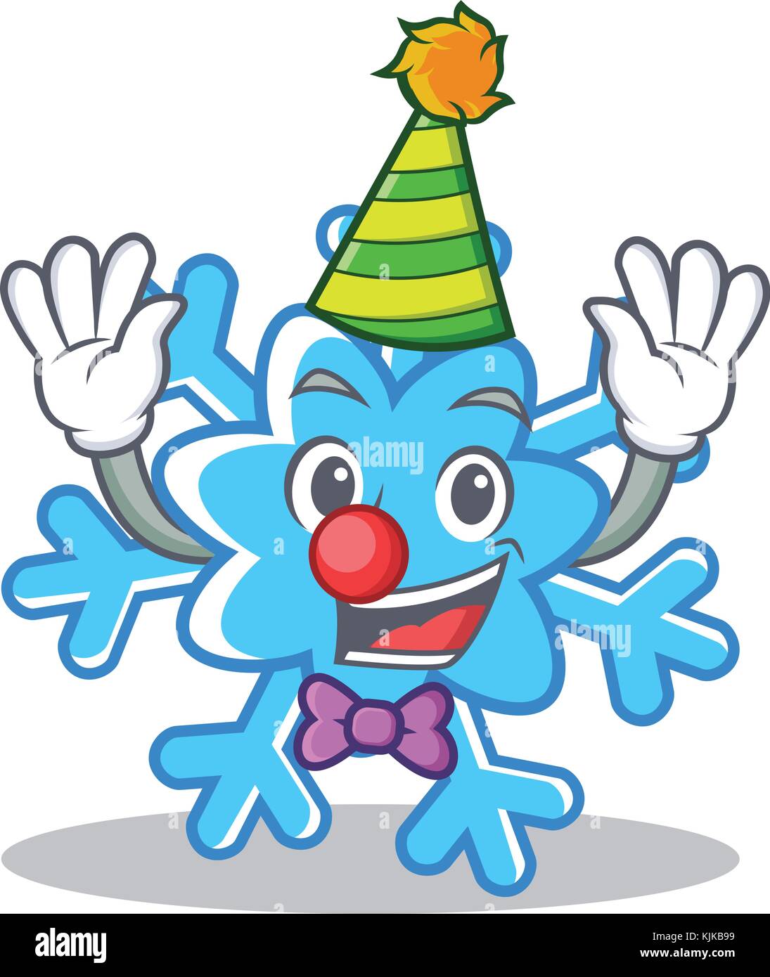 Clown snowflake character cartoon style Stock Vector Image & Art - Alamy