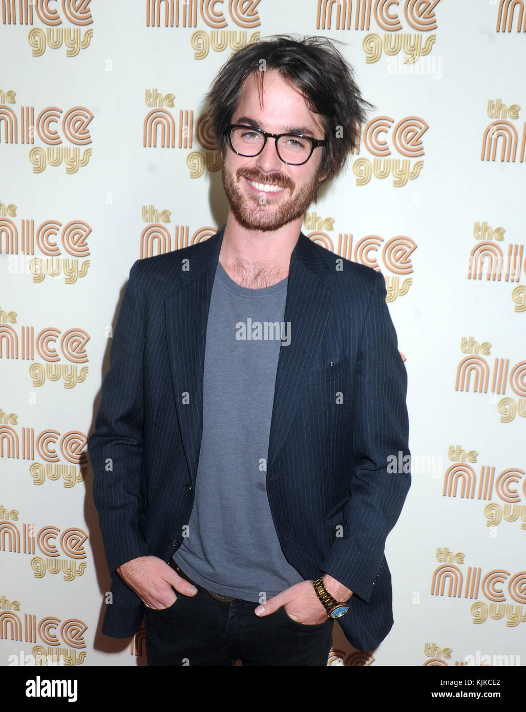 NEW YORK, NY - MAY 12: Thomas Matthews attend 'The Nice Guys' New York ...