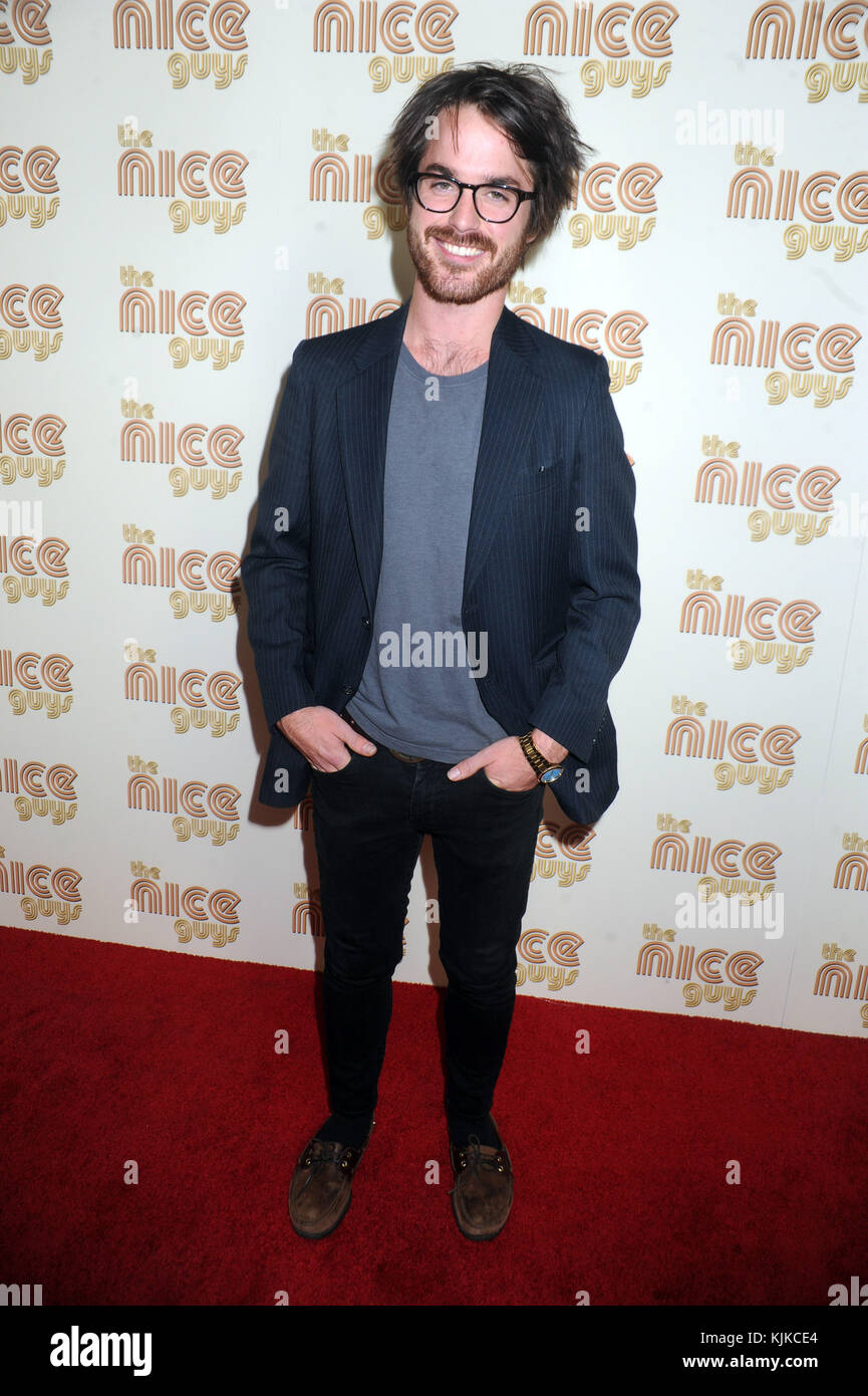 NEW YORK, NY - MAY 12: Thomas Matthews attend 'The Nice Guys' New York ...
