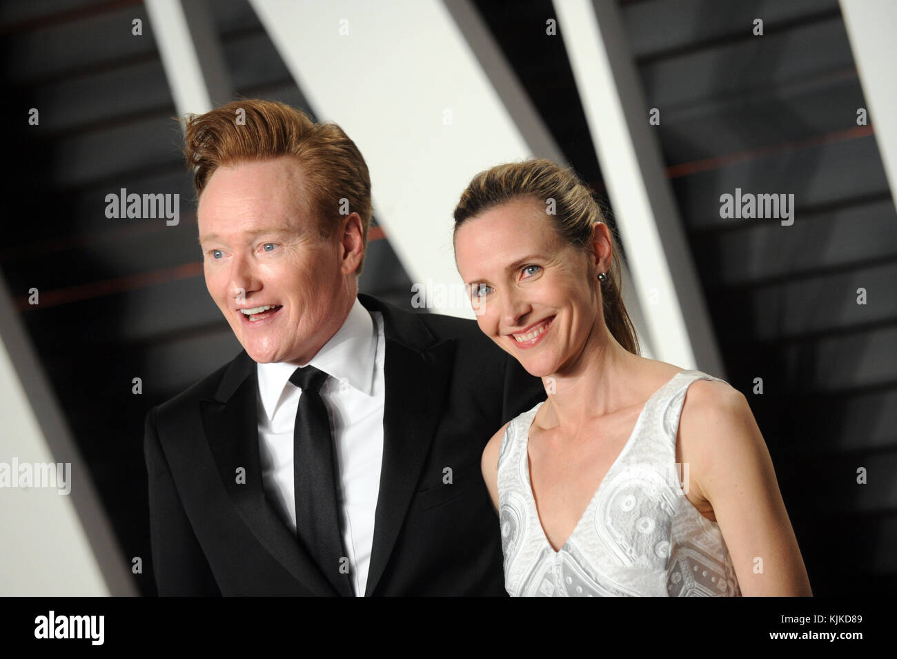 BEVERLY HILLS, CA - FEBRUARY 28: Conan O'Brien, Liza Powel attends the ...