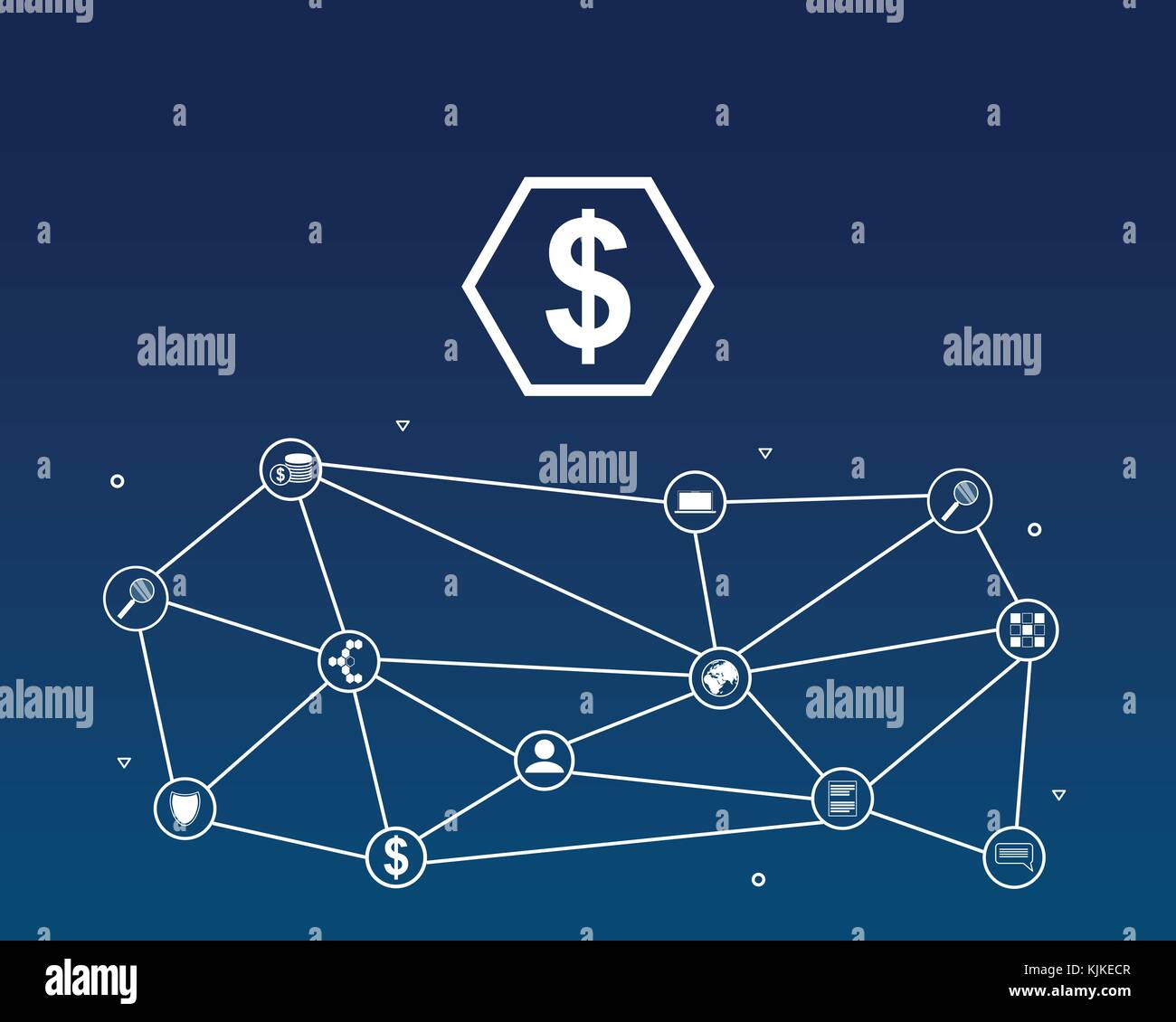 Block chain word background design Stock Vector Image & Art - Alamy