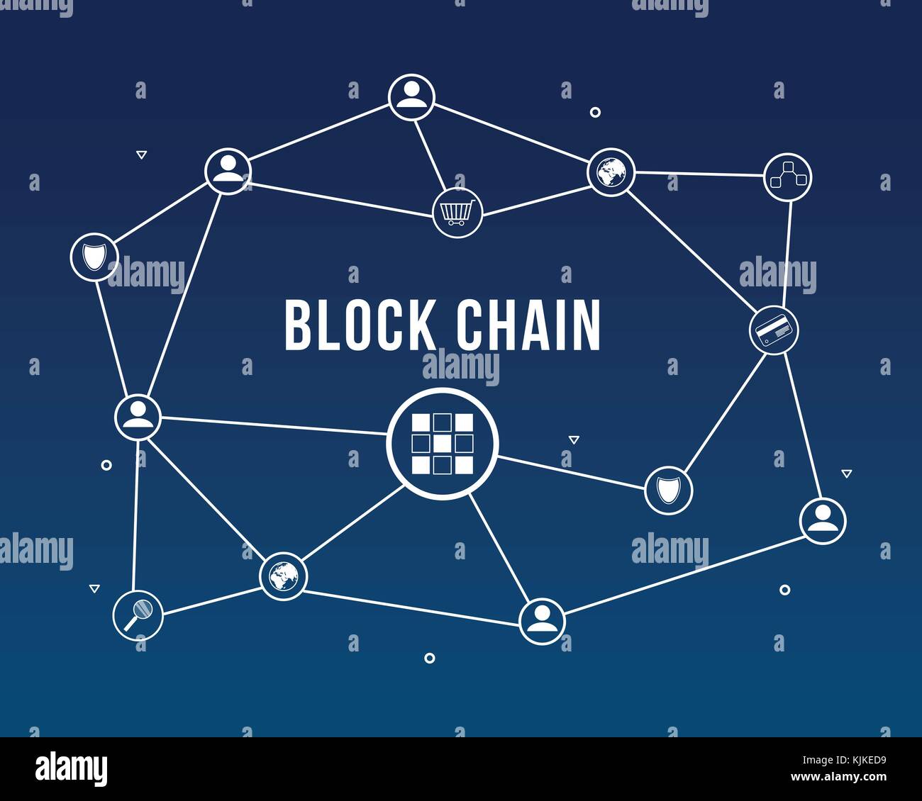 Block chain word background design Stock Vector Image & Art - Alamy