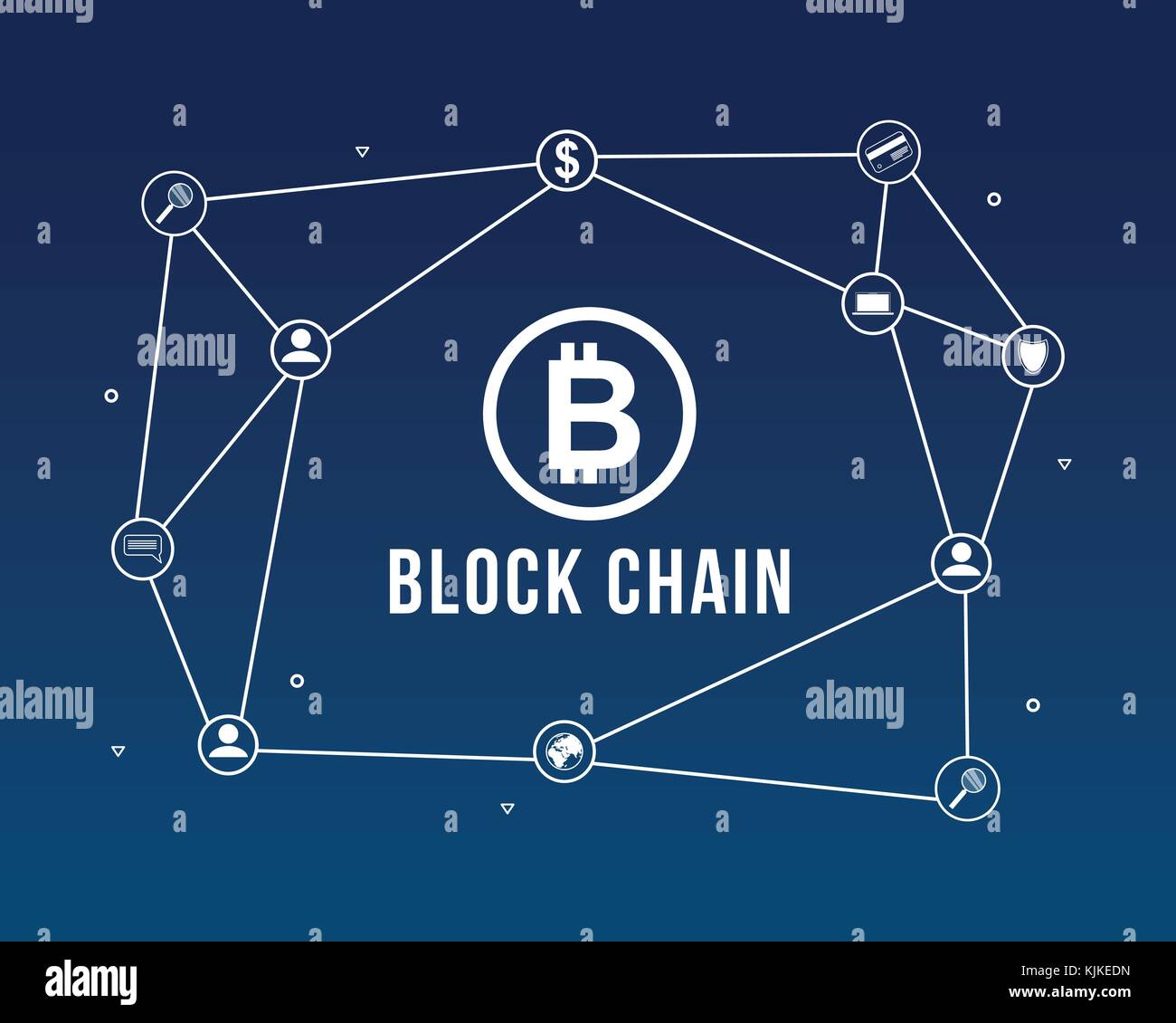 Block chain word background design Stock Vector Image & Art - Alamy