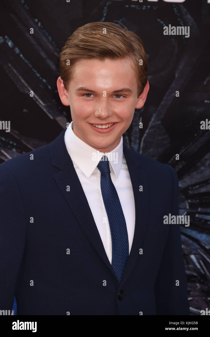HOLLYWOOD, CA - JUNE 20: Garrett Wareing arrives for the Premiere Of ...