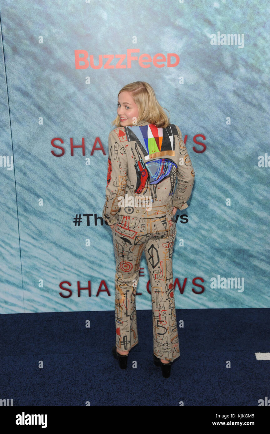 NEW YORK, NY - JUNE 21: Tessa Albertson attends the 'The Shallows ...
