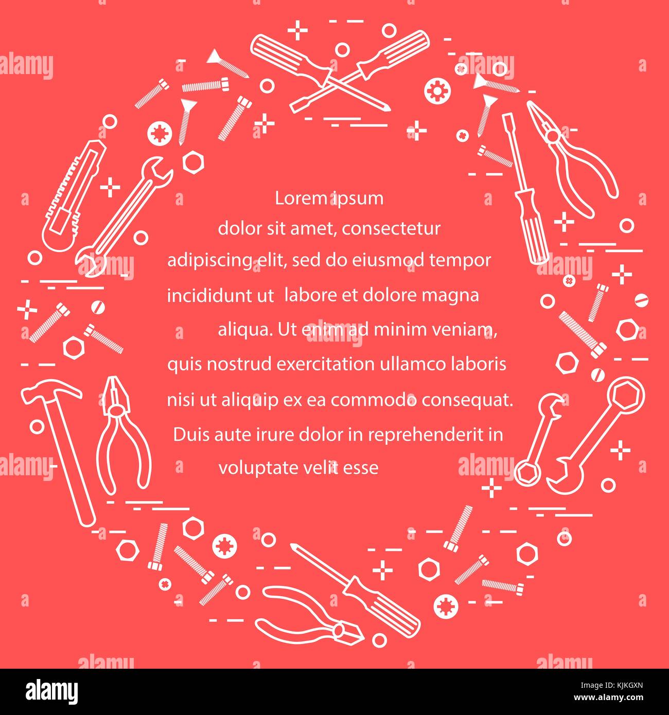 Variety tools for building, construction and home repair. Design for ...