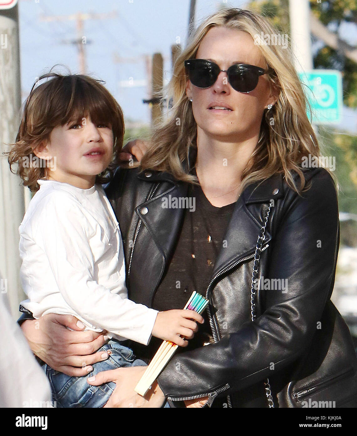 WEST HOLLYWOOD, CA - MAY 16: Model Molly Sims and Son Brooks Alan ...