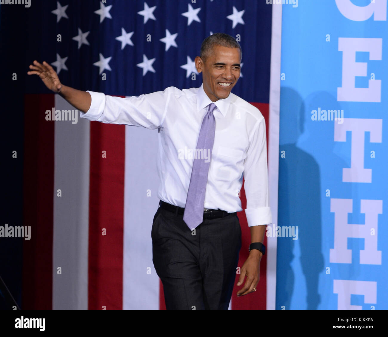 MIAMI GARDENS, FL - OCTOBER 20: U.S. President Barack Obama speaks at a ...