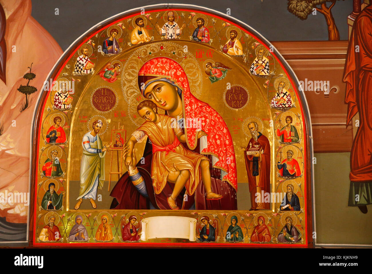 Kykkos monastery, Cyprus. Icon in the museum Stock Photo - Alamy