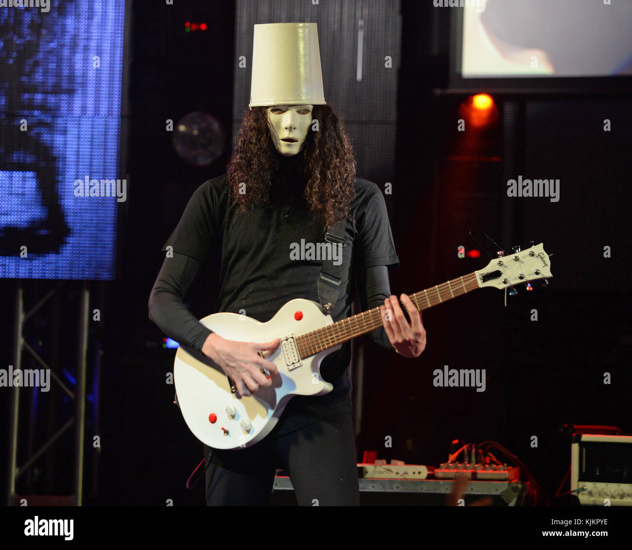 Brian patrick carroll aka buckethead performs at the culture room hi ...