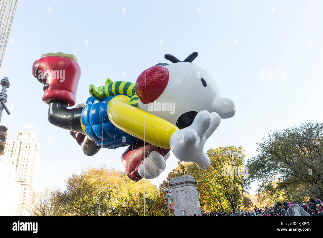 New York, United States. 23rd Nov, 2017. Diary of a Wimpy Kid balloon ...