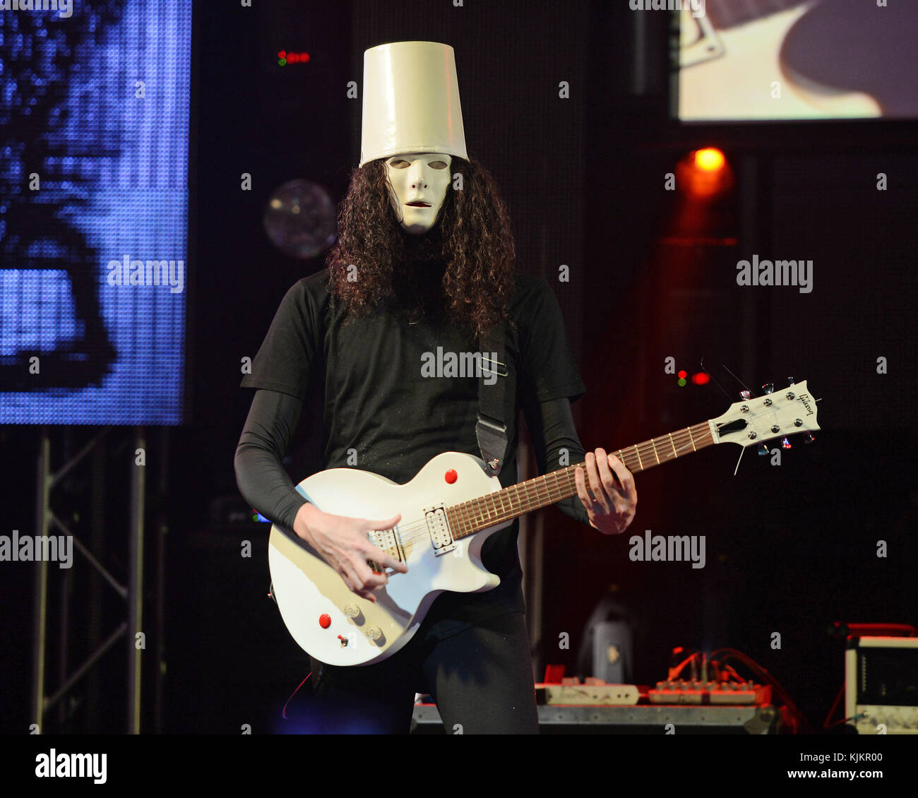 Brian patrick carroll aka buckethead performs at the culture room hi ...