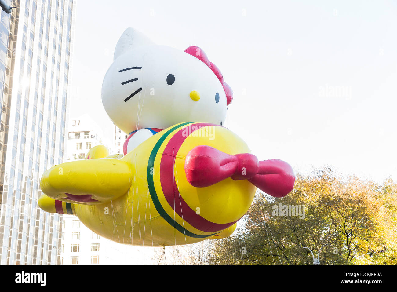 New York, United States. 23rd Nov, 2017. Hello Kitty balloon floats ...
