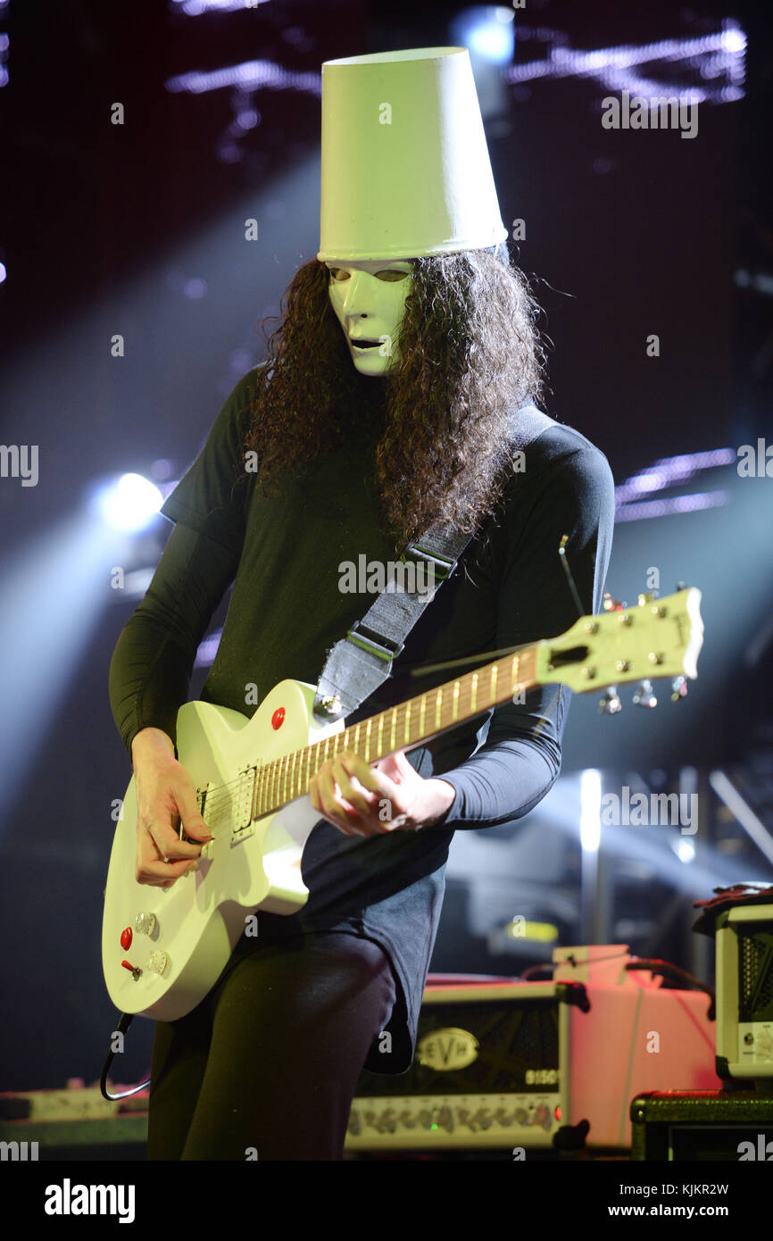 Brian patrick carroll aka buckethead performs at the culture room hi ...