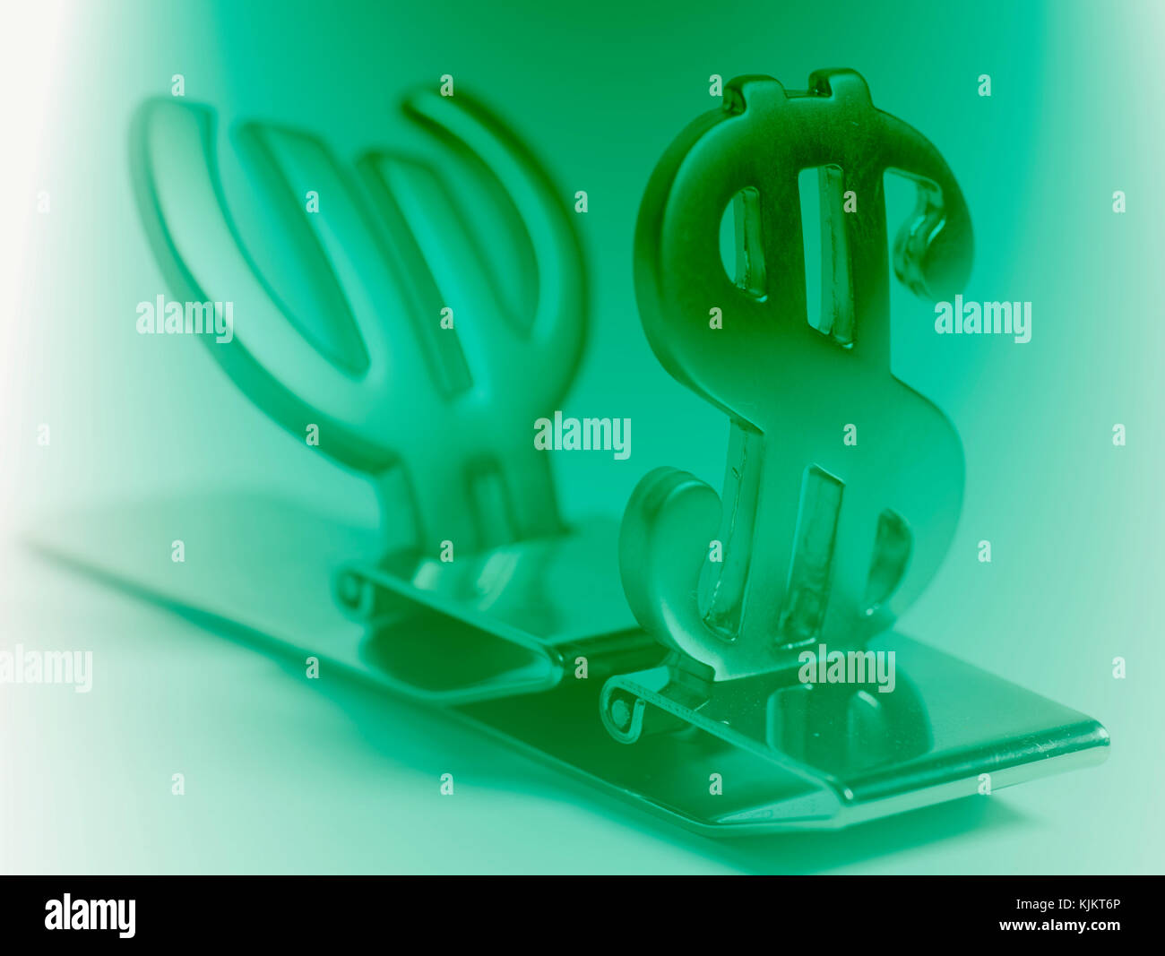 Dollar and Euro symbols Stock Photo - Alamy