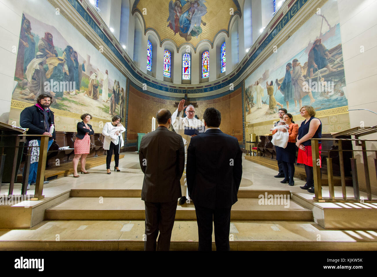 Catholic Baptism Adult Stock Photos & Catholic Baptism Adult Stock ...