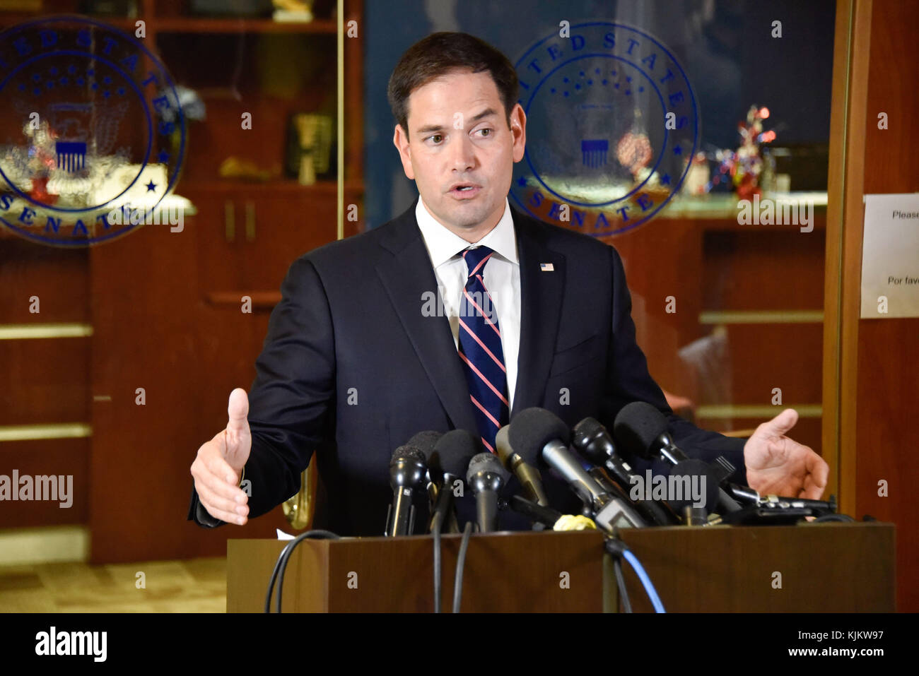 MIAMI, FL - JULY 07: Senator Marco Rubio (R-FL) Holds Press Conference ...