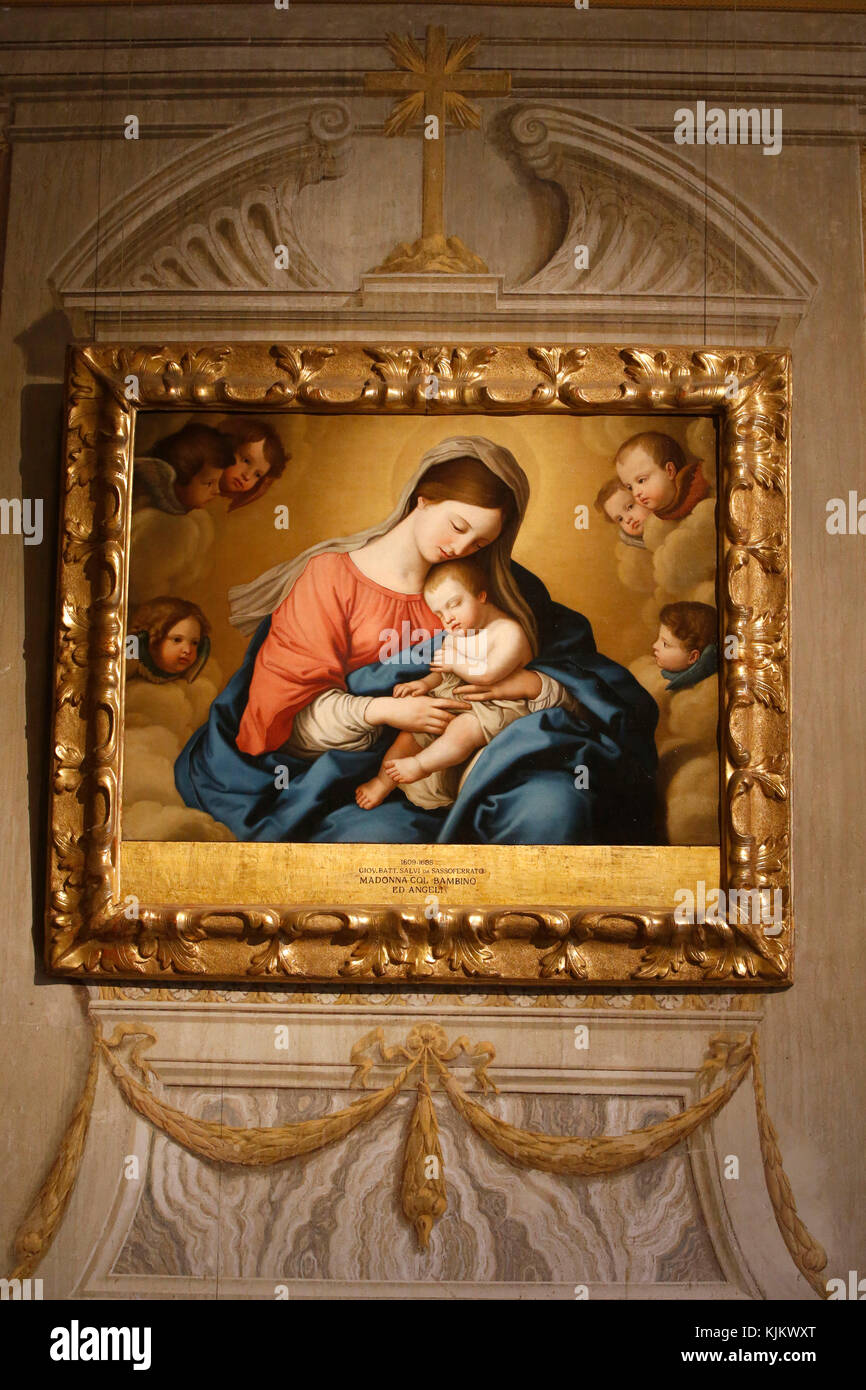 Corsini gallery, Rome. Giovanni Battista Salvi da Sassoferrato Madonna ...